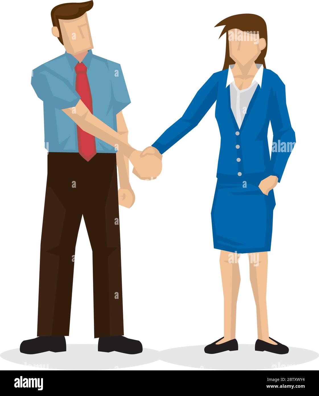 Business people hand shaking. Concept of negotiating business ...