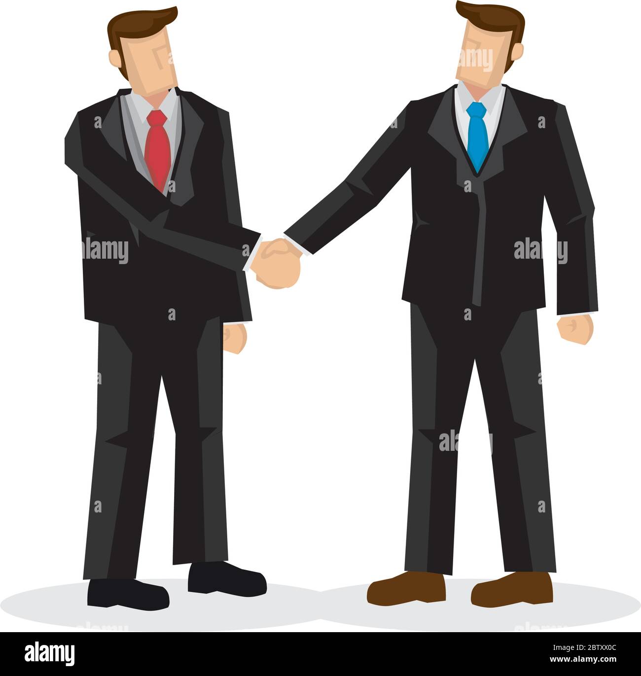 People negotiating illustration Stock Vector Images - Alamy