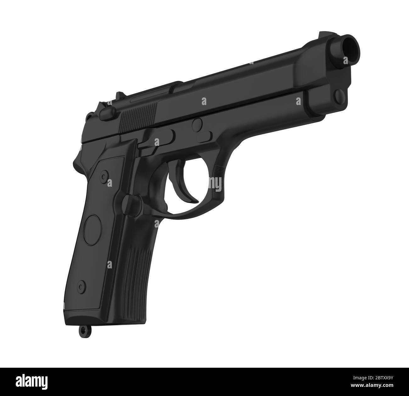 Handgun Pistol Isolated Stock Photo - Alamy