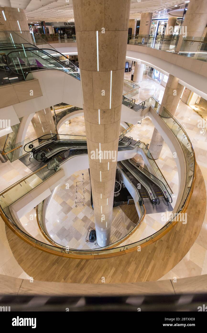 Vertical view of the interior design layout of Orchard ION shopping ...
