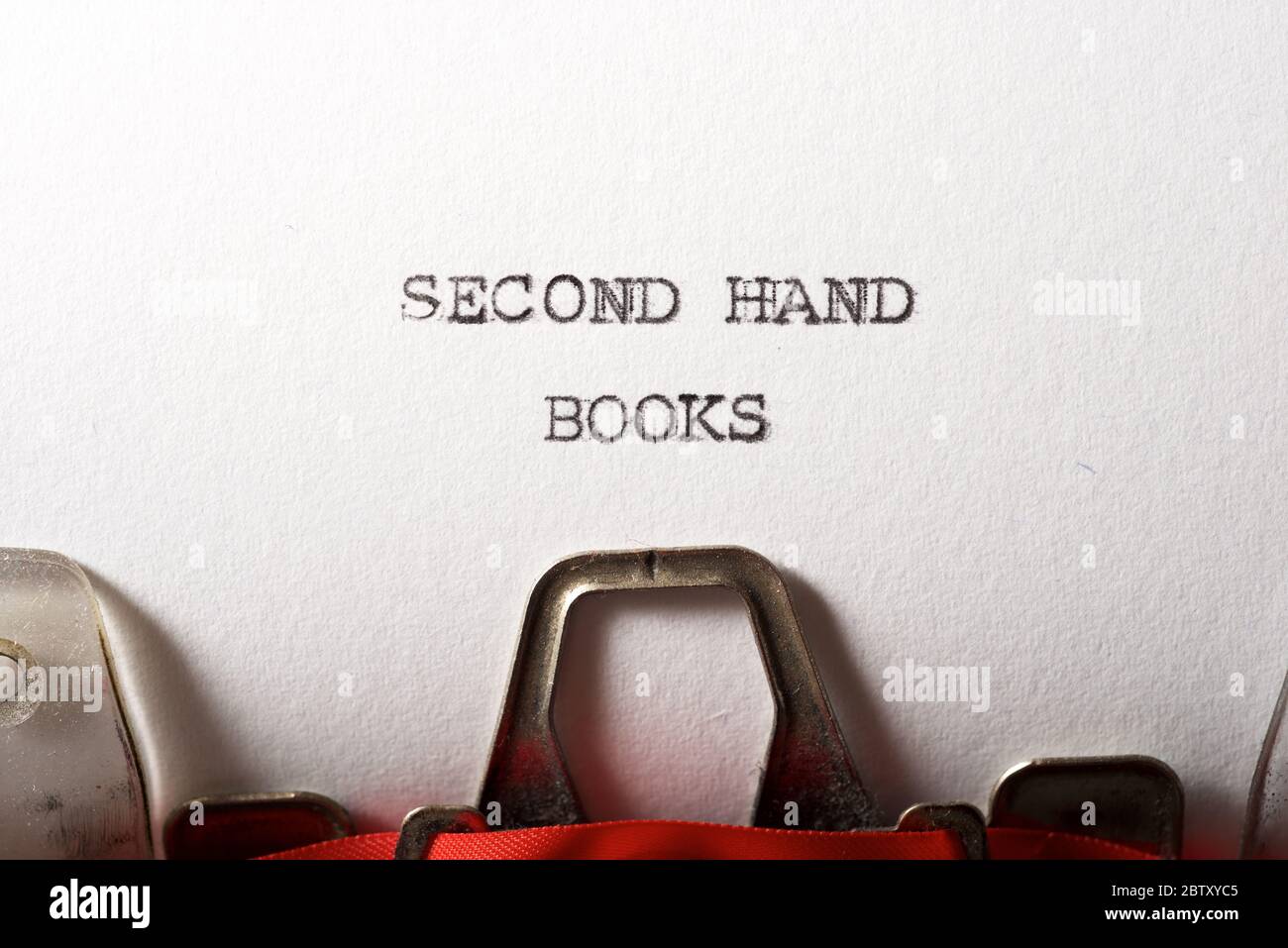 Second hand books written with a typewriter Stock Photo - Alamy