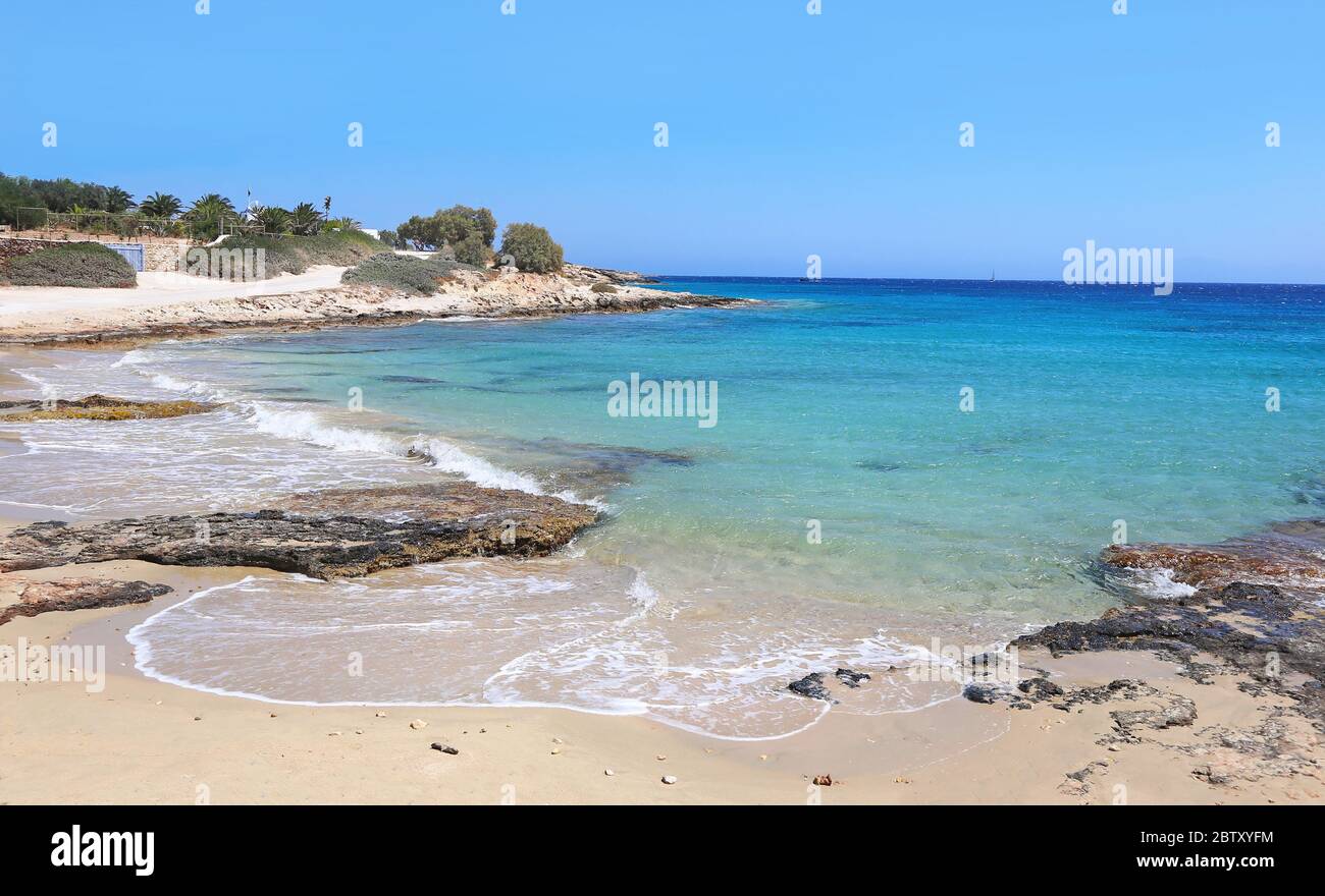 Aegean sea landscape at Ano Koufonisi island Greece Stock Photo - Alamy
