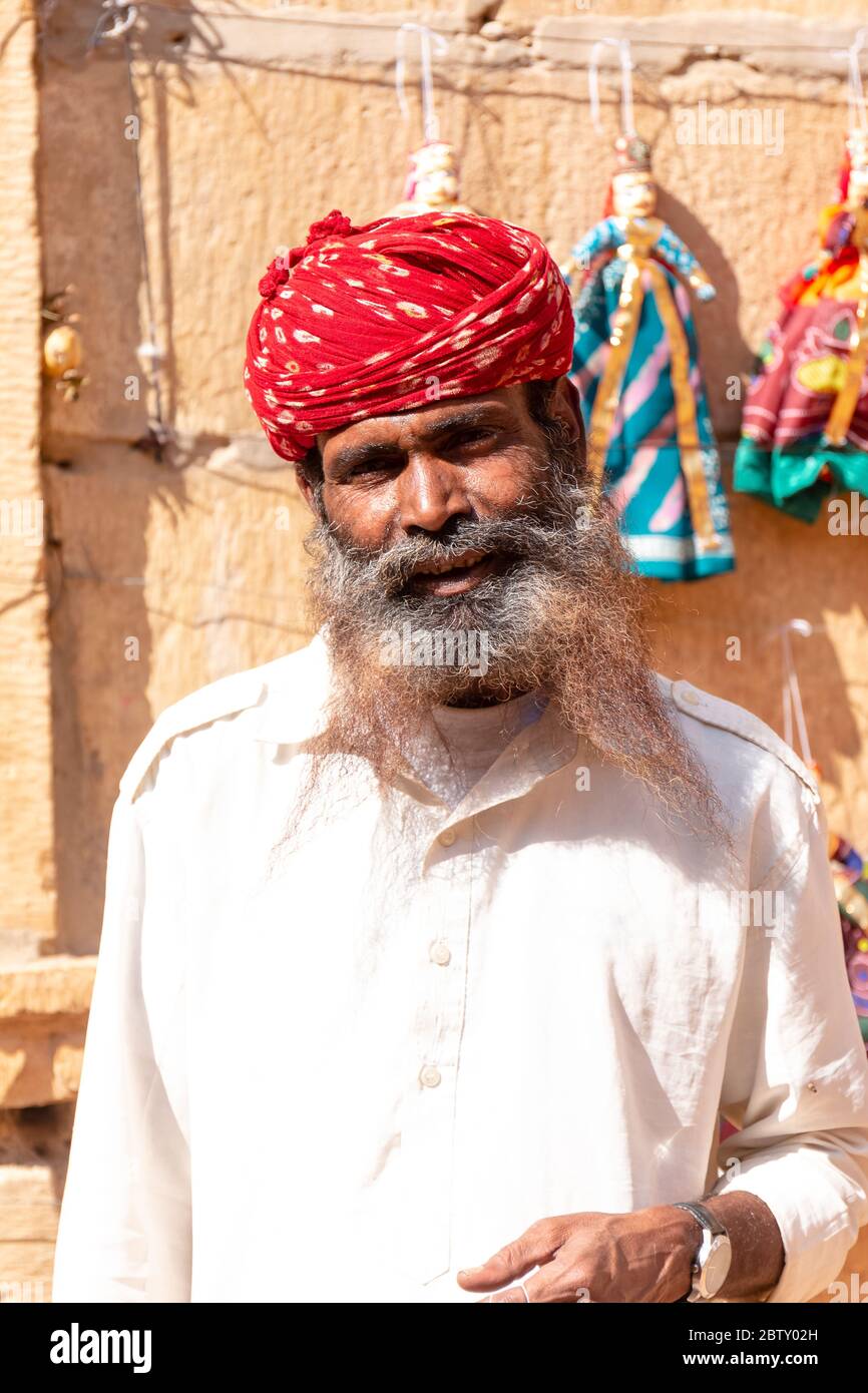The Puppet man with his self made puppets Stock Photo - Alamy
