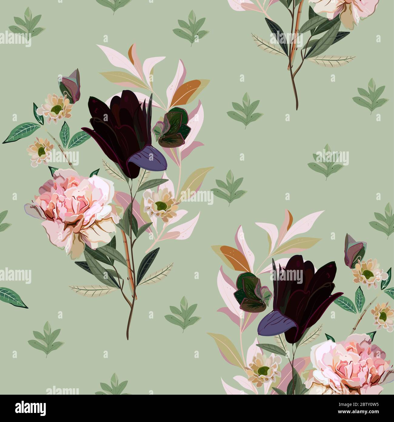 Light Purple Flower Pattern