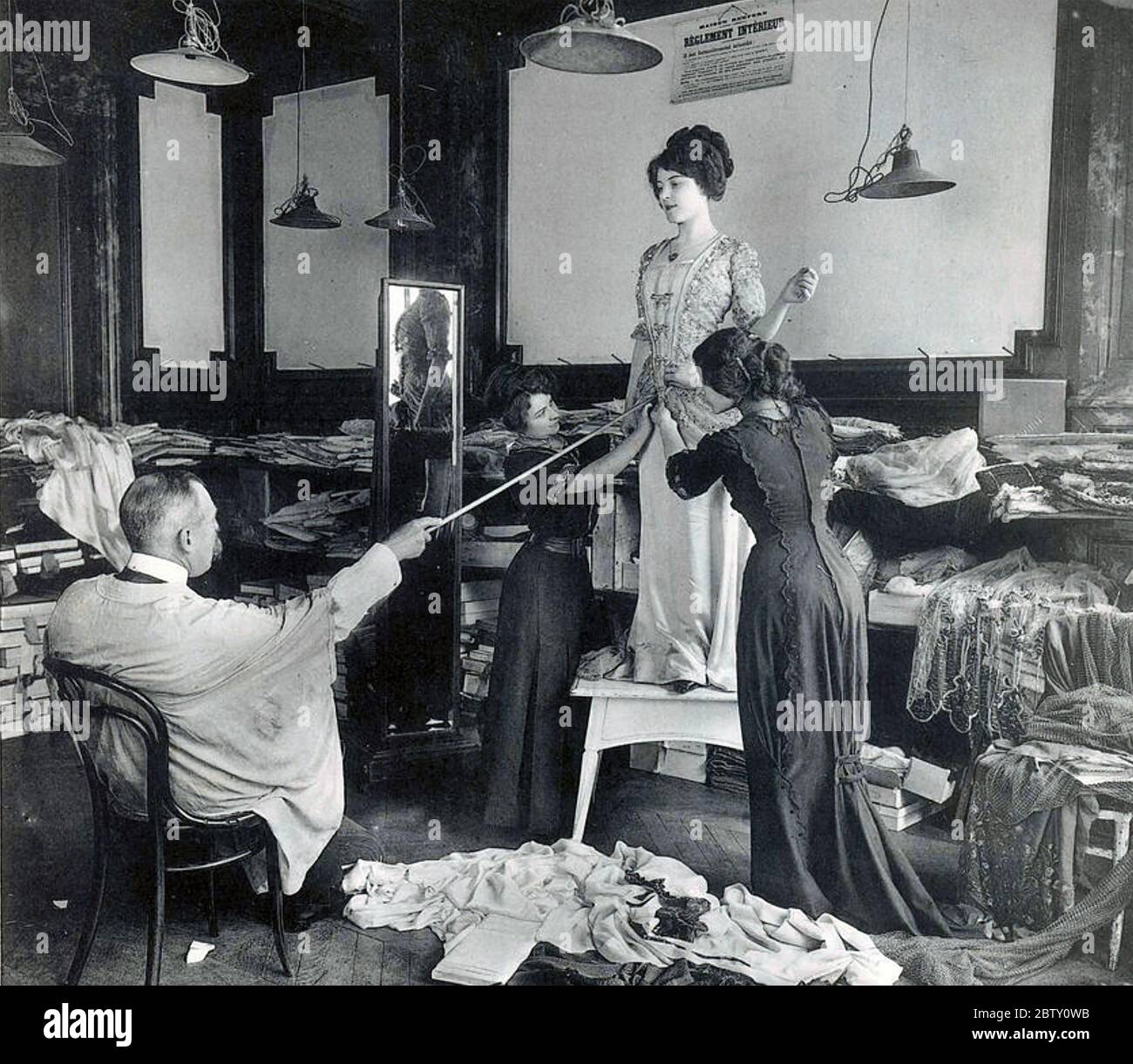 CHARLES WORTH (1825-1895) English fashion designer working in his Paris ...