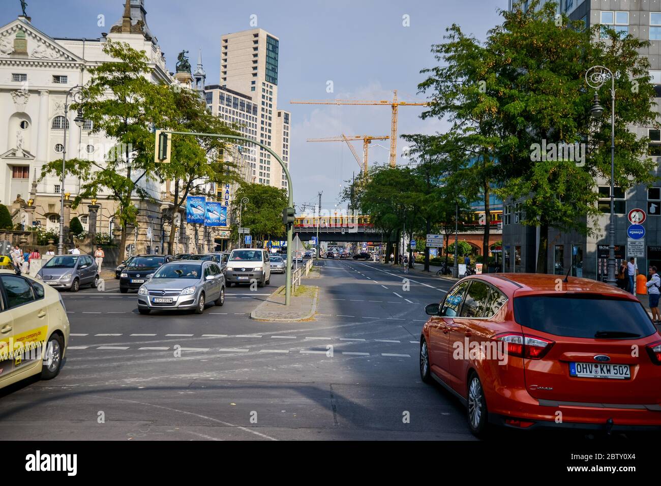 City life and streets of Berlin Germany Stock Photo - Alamy