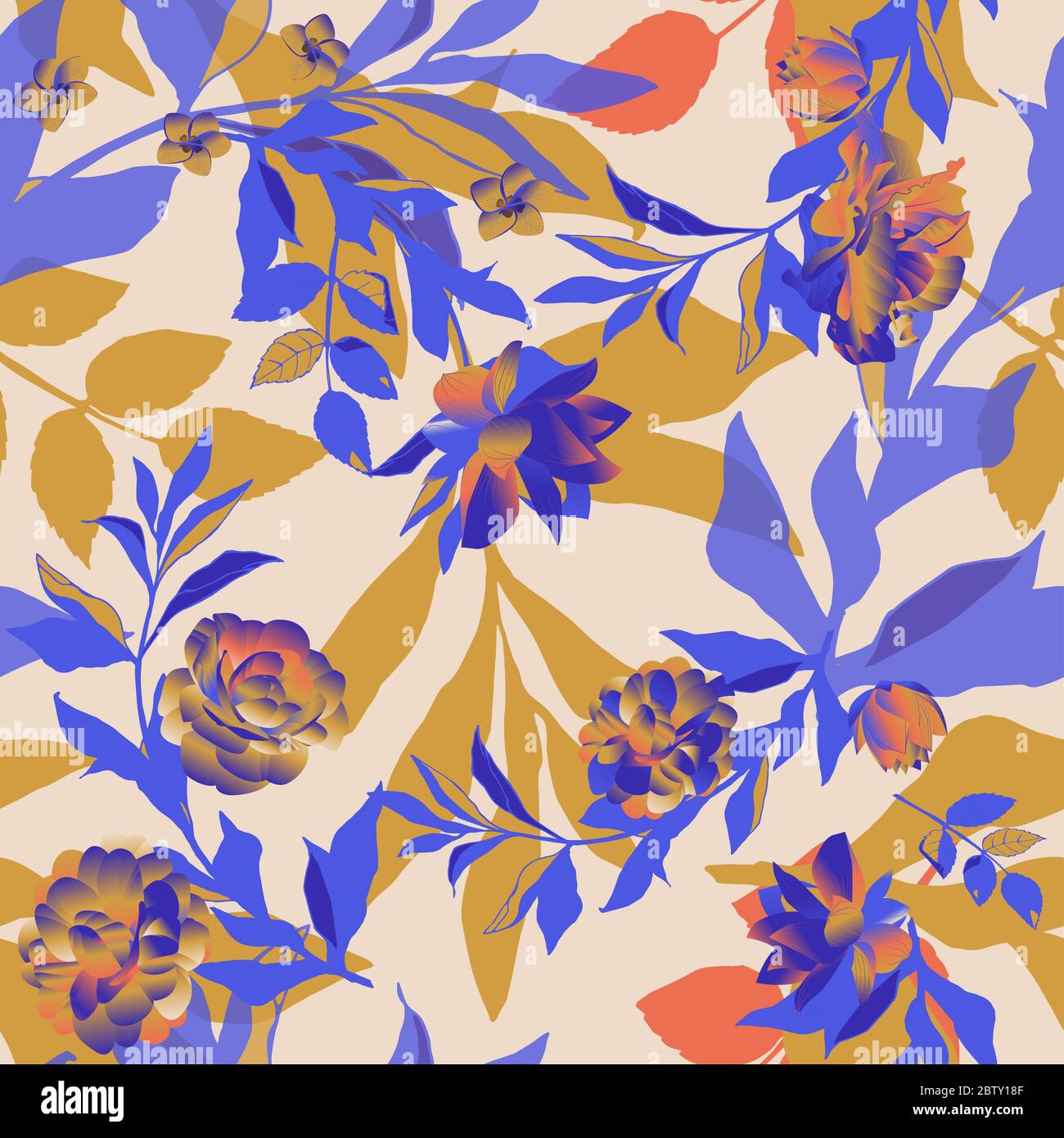 Indigo plant drawing hi-res stock photography and images - Alamy