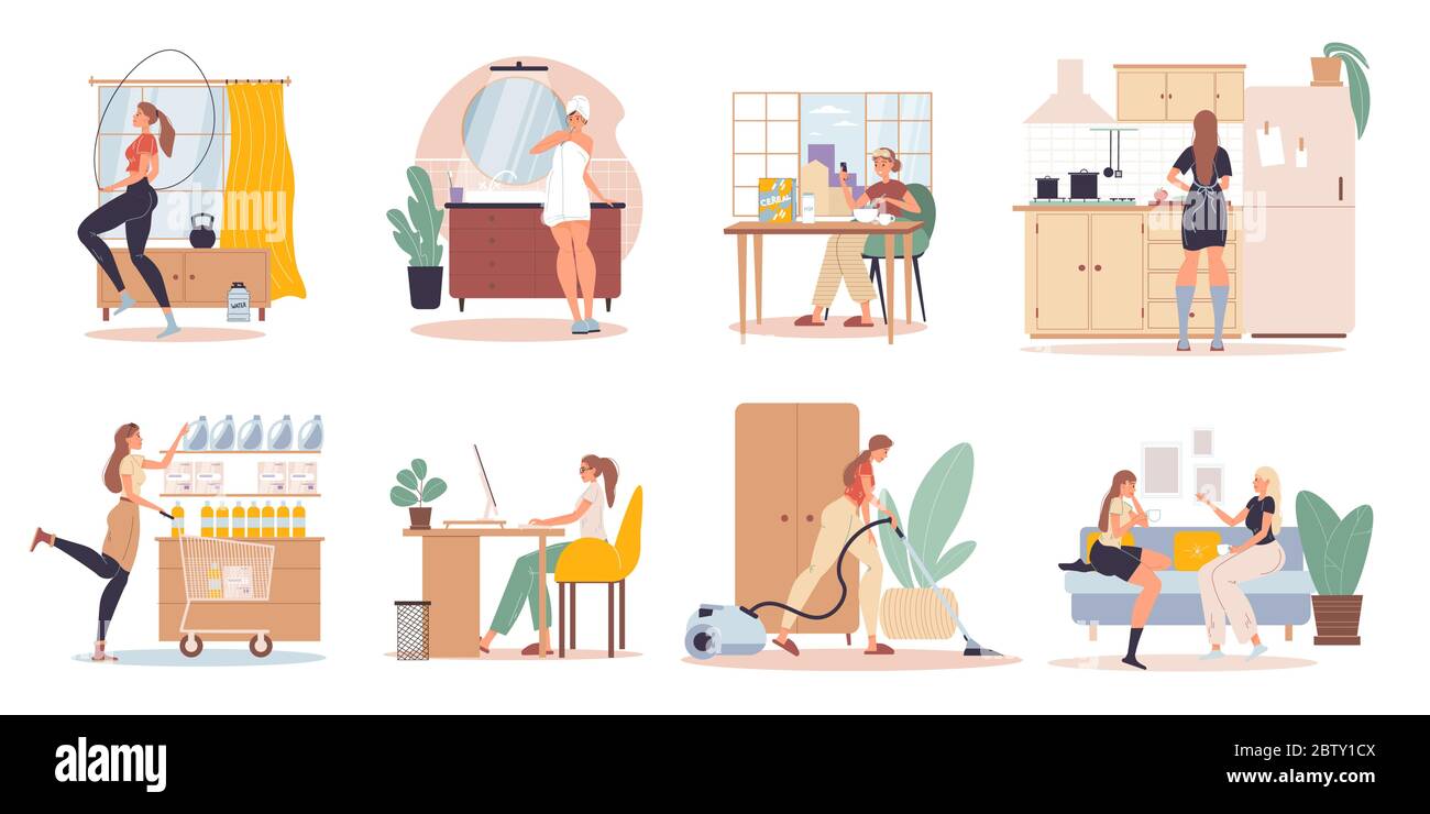 Daily work scenes Cut Out Stock Images & Pictures - Alamy