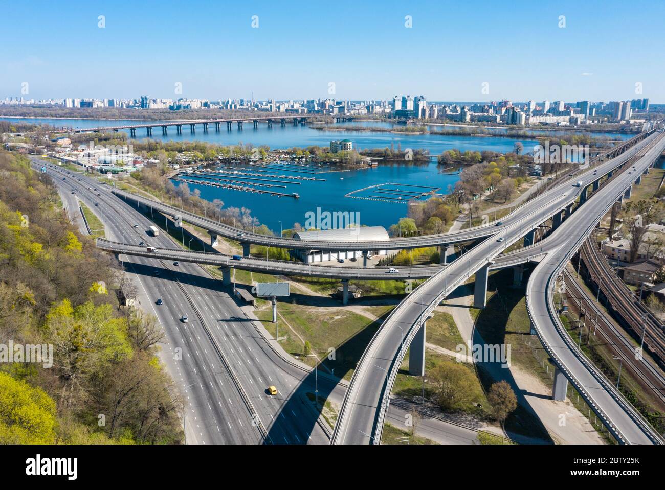 Intersection aerial hi-res stock photography and images - Alamy
