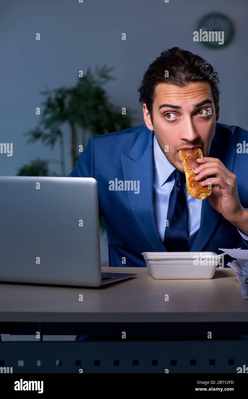 Fast food employee at night hi-res stock photography and images - Alamy