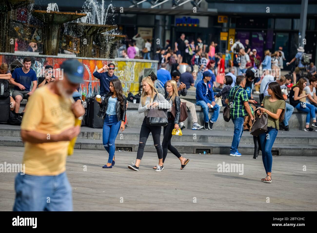 City life and streets of Berlin Germany Stock Photo - Alamy