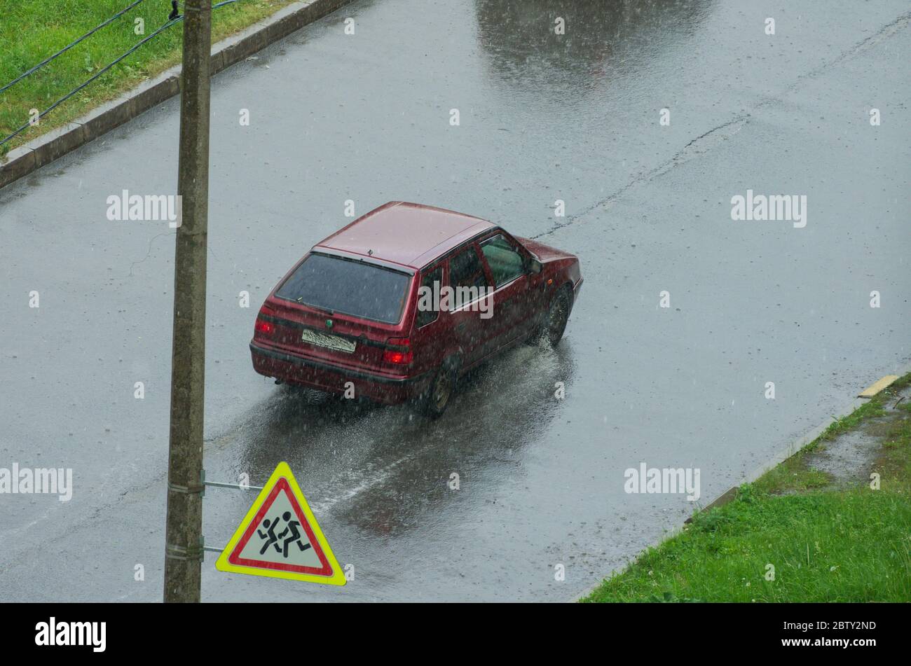 Russia traffic sign hi-res stock photography and images - Alamy