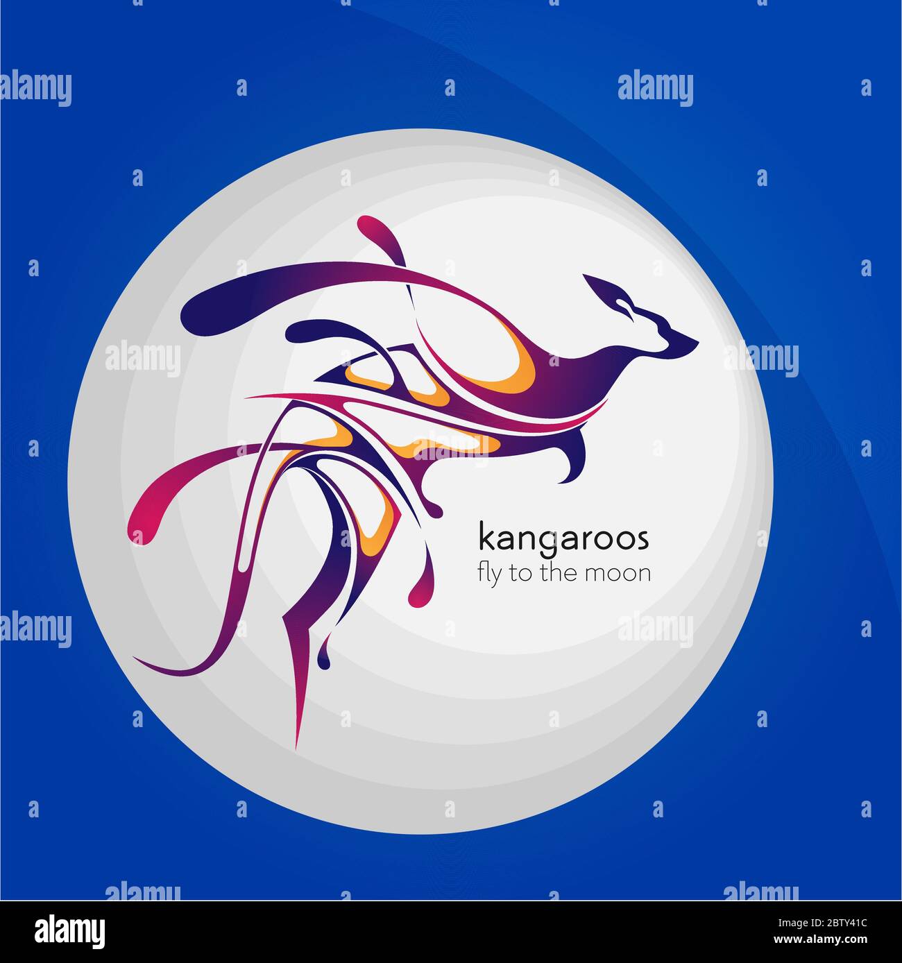 kangaroo splash creative logo Stock Vector Image & Art - Alamy