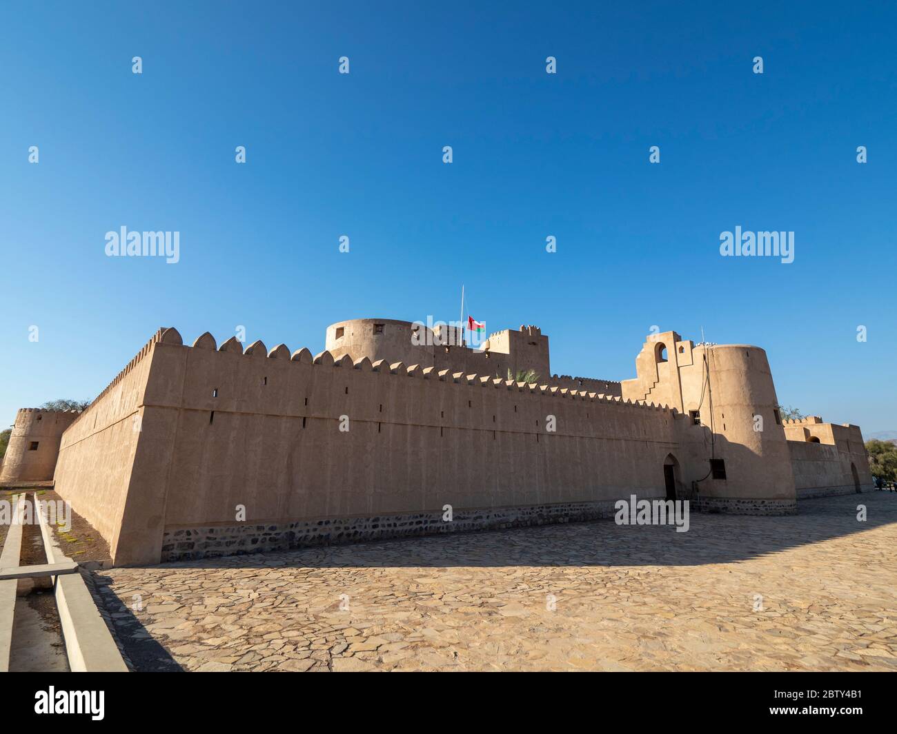 Exterior view of the Castle of Jabreen, a 17th century fortress near ...