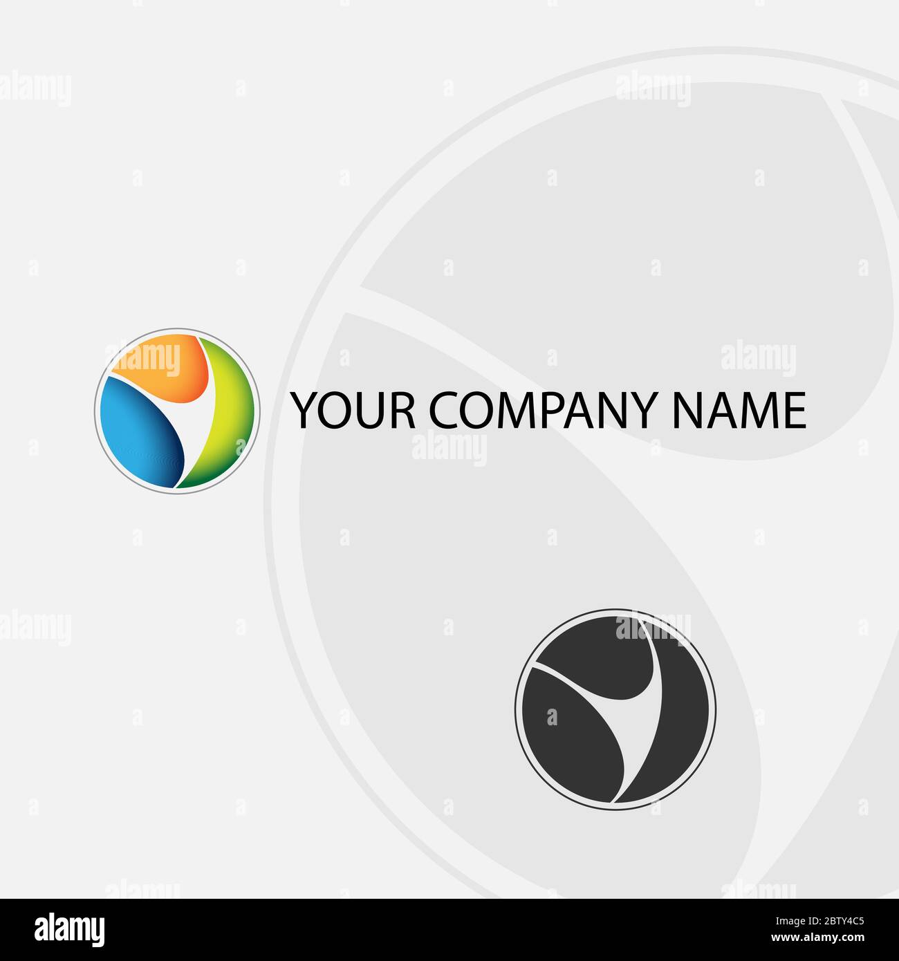 Tricolor logo Stock Vector Images - Alamy