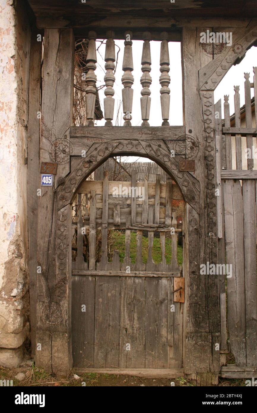 Large wooden gates hi-res stock photography and images - Alamy