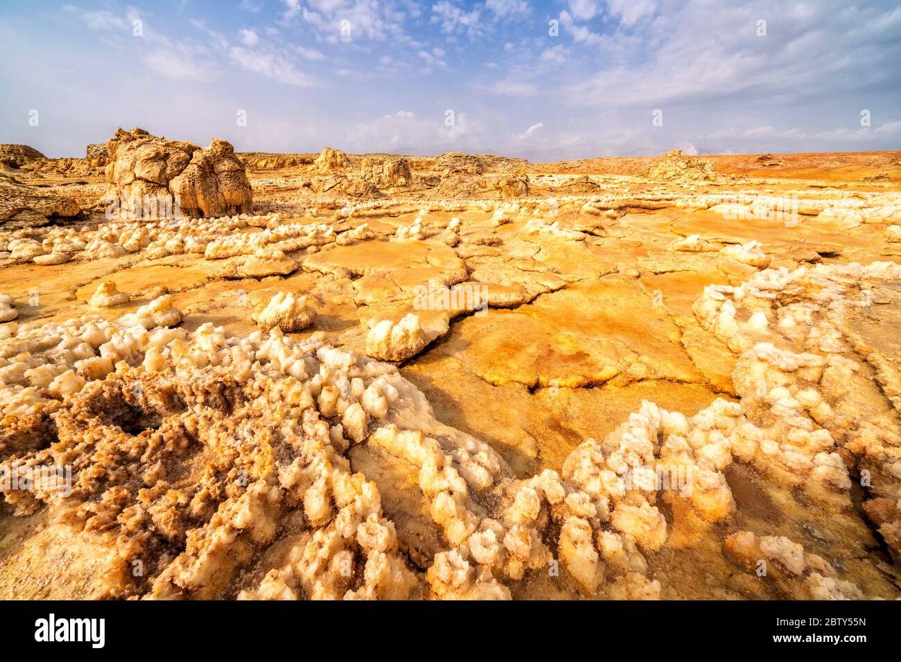 Volcanic salt rocks, Dallol, Danakil Depression, Afar Region, Ethiopia ...