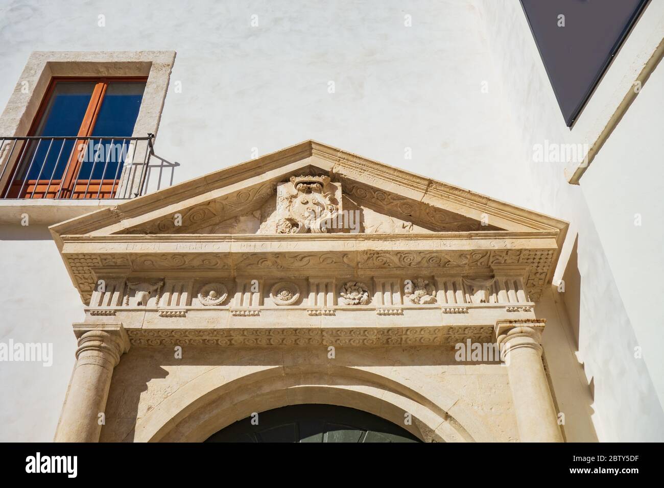 Civic library palace of Monopoli. Puglia. Italy Stock Photo - Alamy