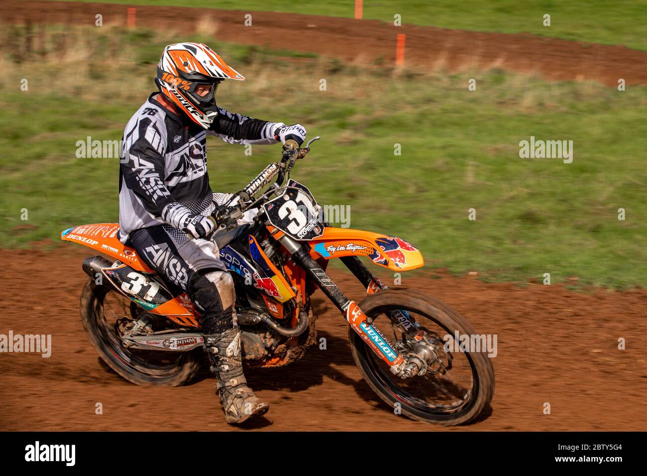 Amateur Motocross Racing Stock Photo - Alamy