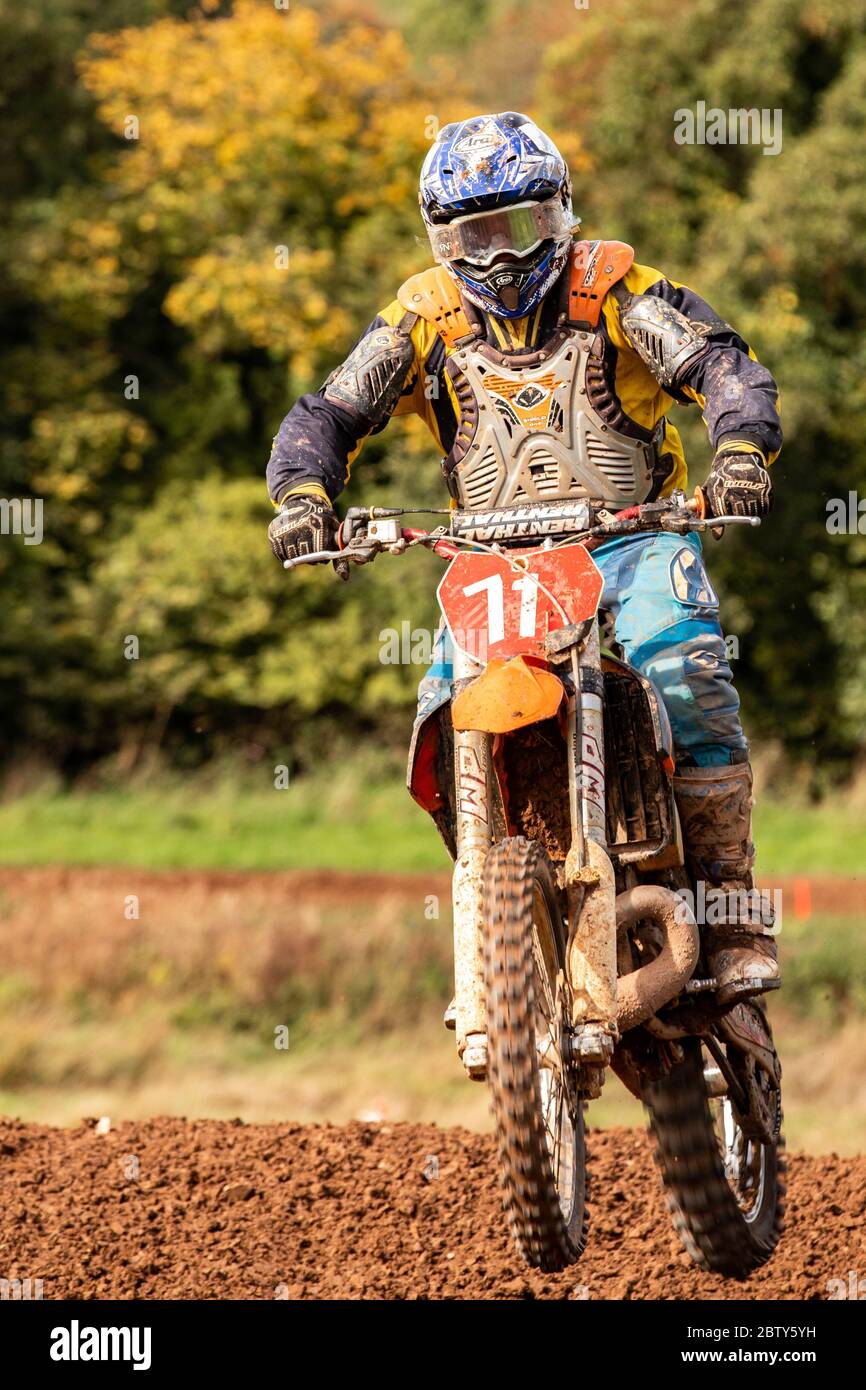 Amateur Motocross Racing Stock Photo - Alamy