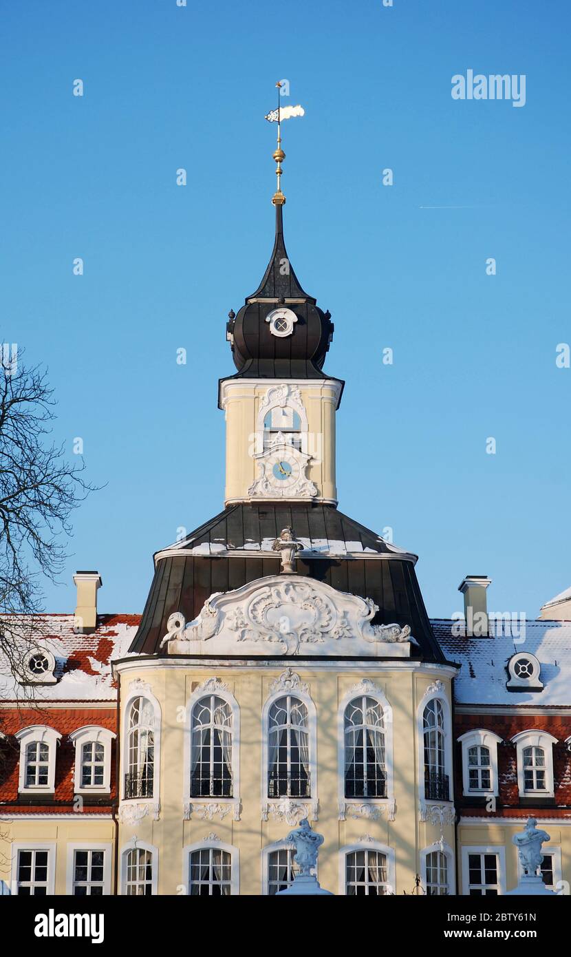 architectonic detail of the gohlis castle in Leipzig Germany Stock ...