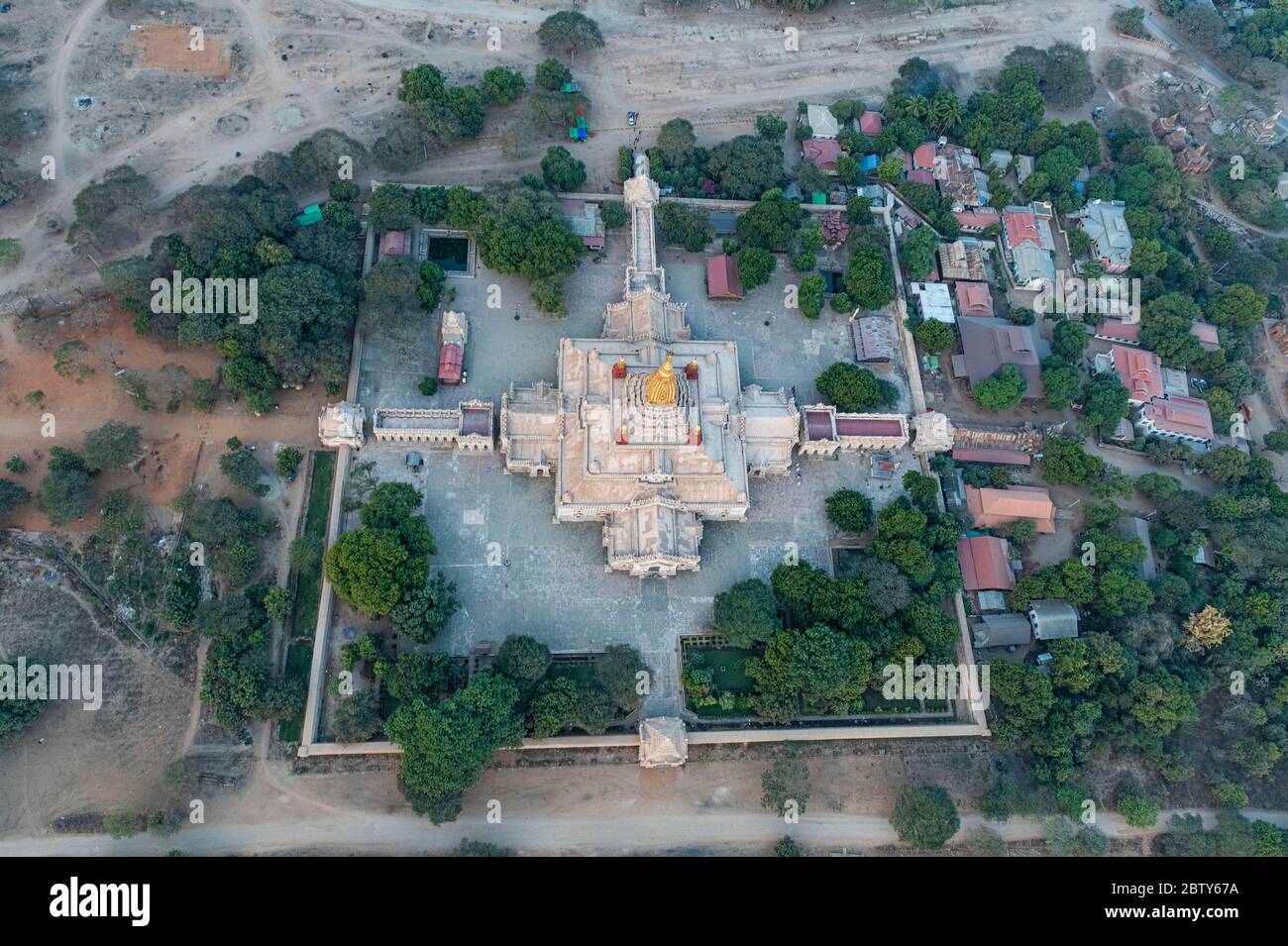 Ananda temple aerial hi-res stock photography and images - Alamy