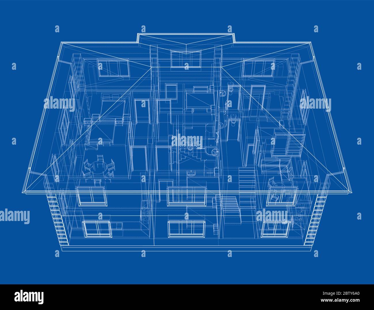 Abstract vector sketch of a house Stock Vector Image & Art - Alamy