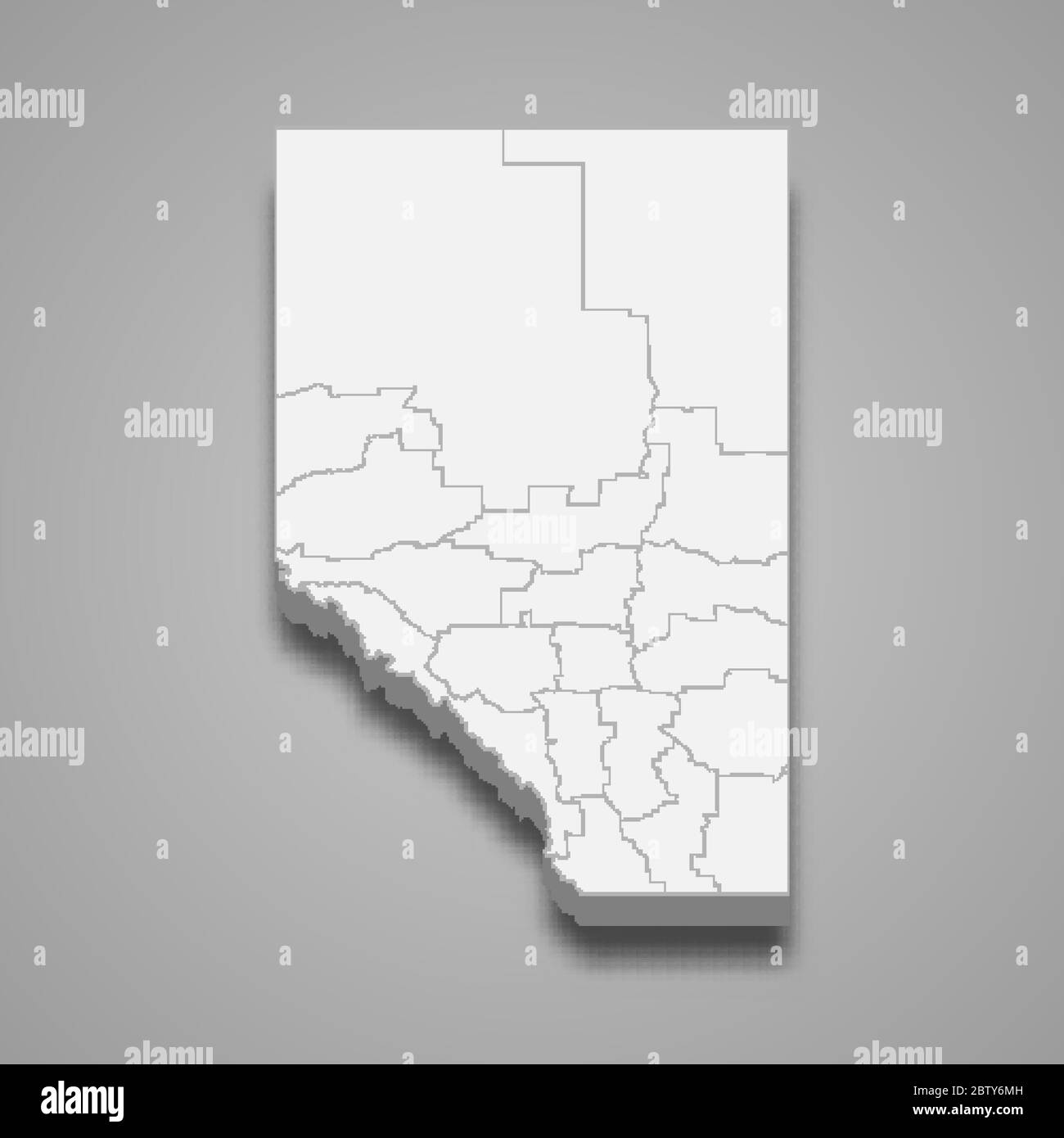 Political map of alberta hi-res stock photography and images - Alamy