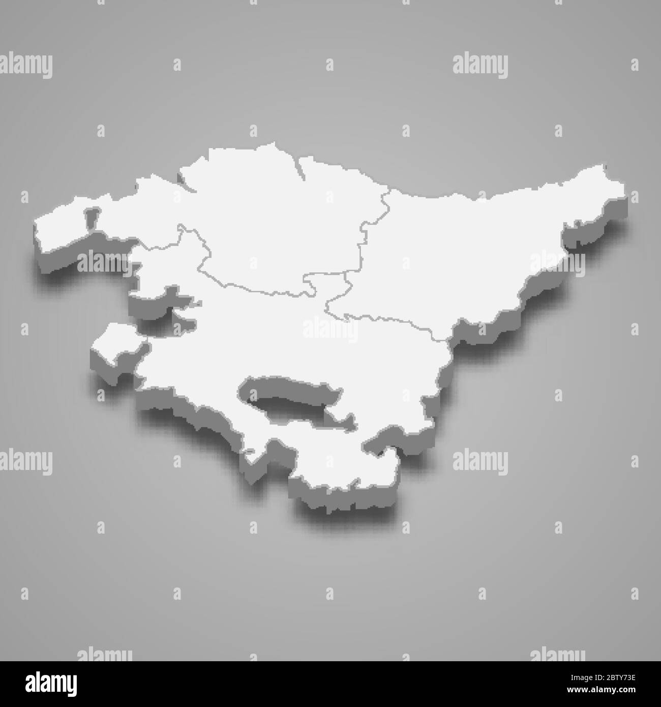 Map of basque country hi-res stock photography and images - Alamy
