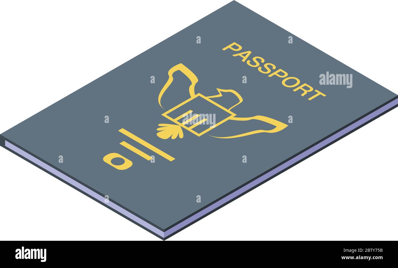 International passport icon isometric hi-res stock photography and ...
