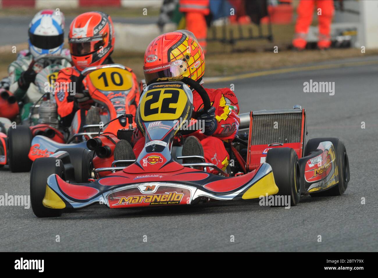 Charles Leclerc karting career, seen here leading Pierre Gasly Stock ... Charles Leclerc karting career, seen here leading Pierre Gasly Stock ...