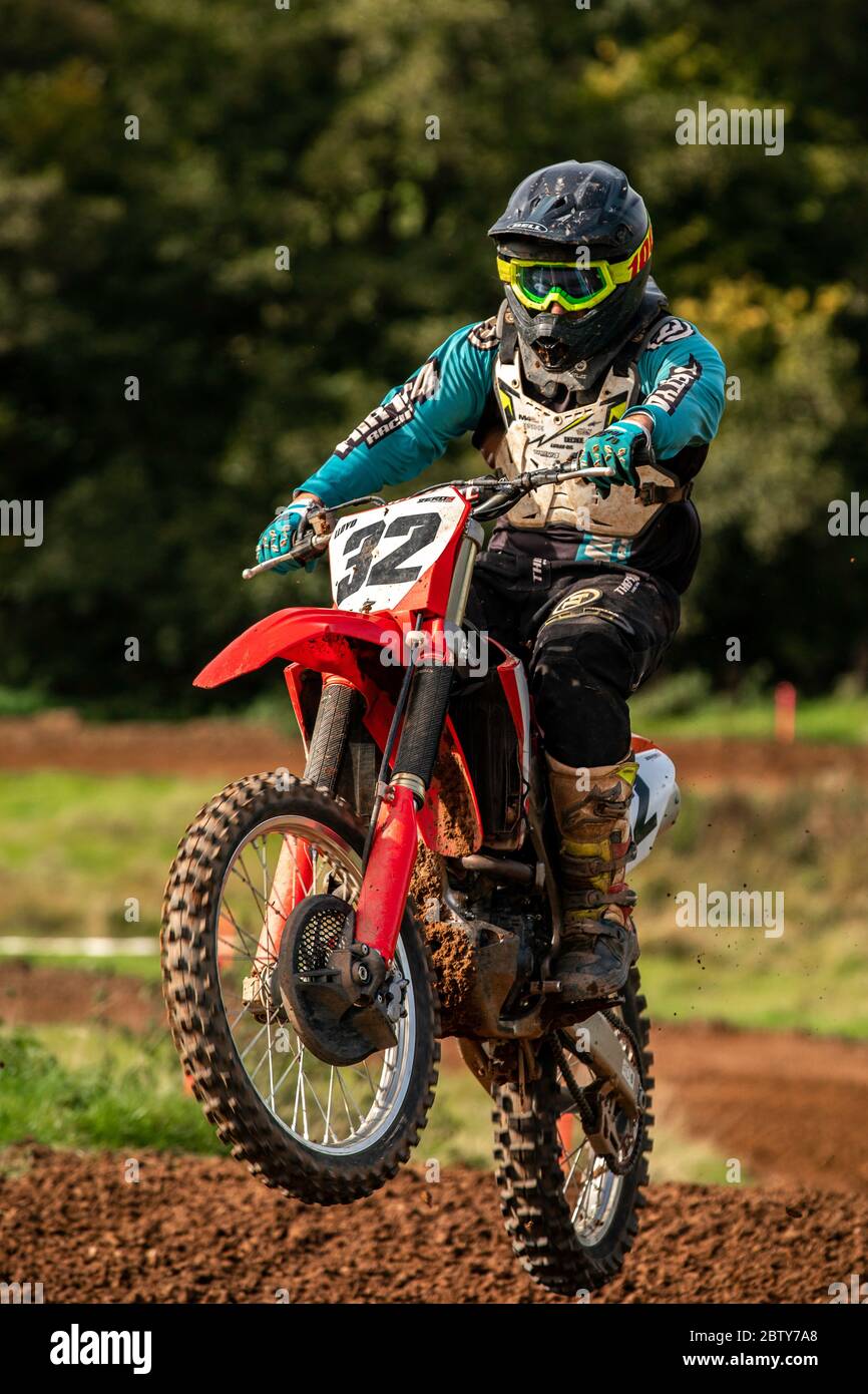 Amateur Motocross Racing Stock Photo - Alamy