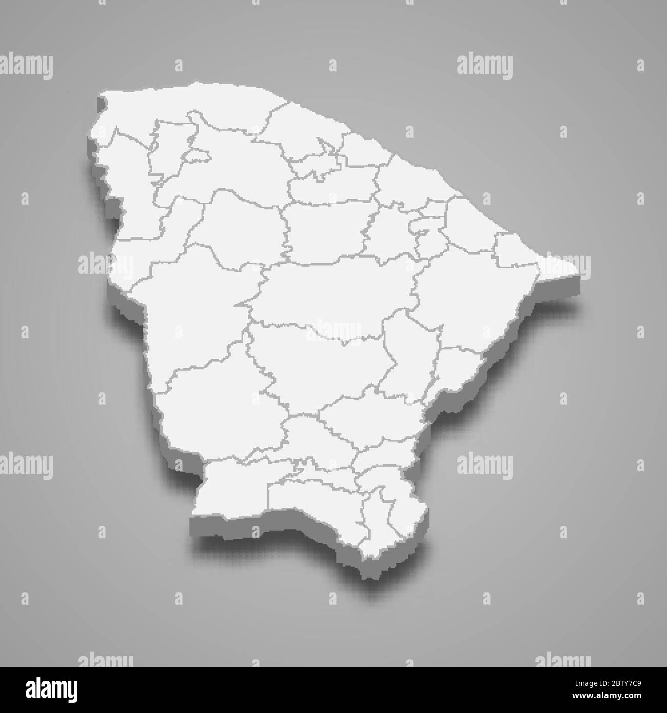 Map of ceara Stock Vector Images - Alamy