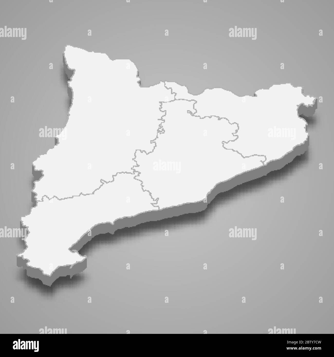 Map of catalonia hi-res stock photography and images - Alamy