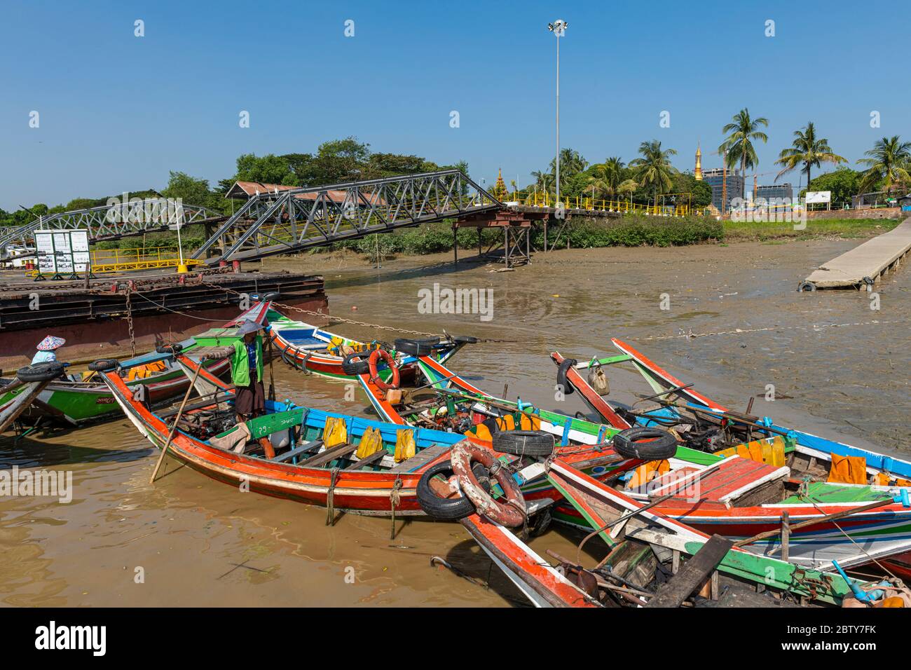 Harbor of Yangon (Rangoon), Myanmar (Burma), Asia Stock Photo - Alamy