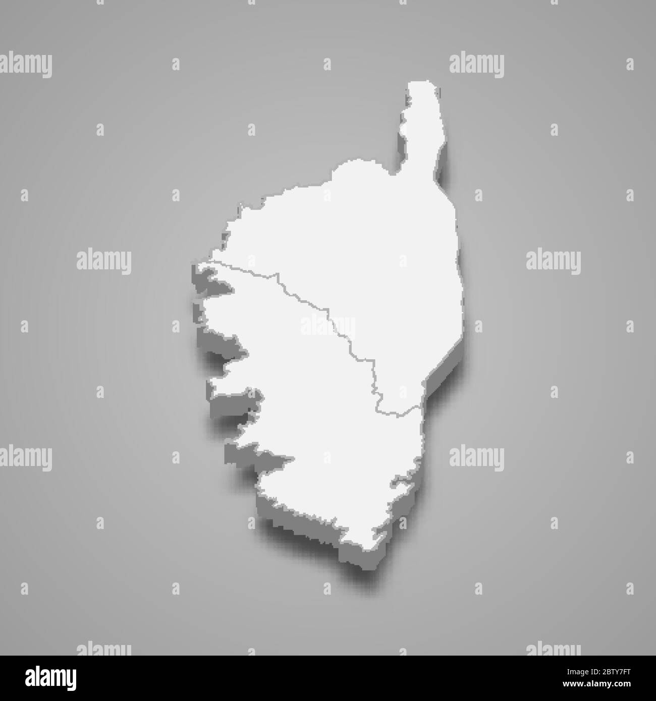 Map of corsica hi-res stock photography and images - Alamy