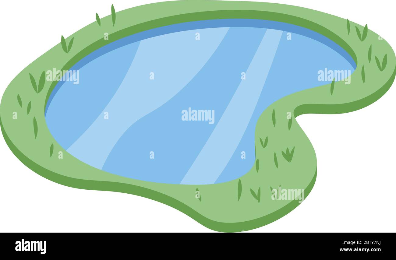 Natural lake icon, isometric style Stock Vector Image & Art - Alamy