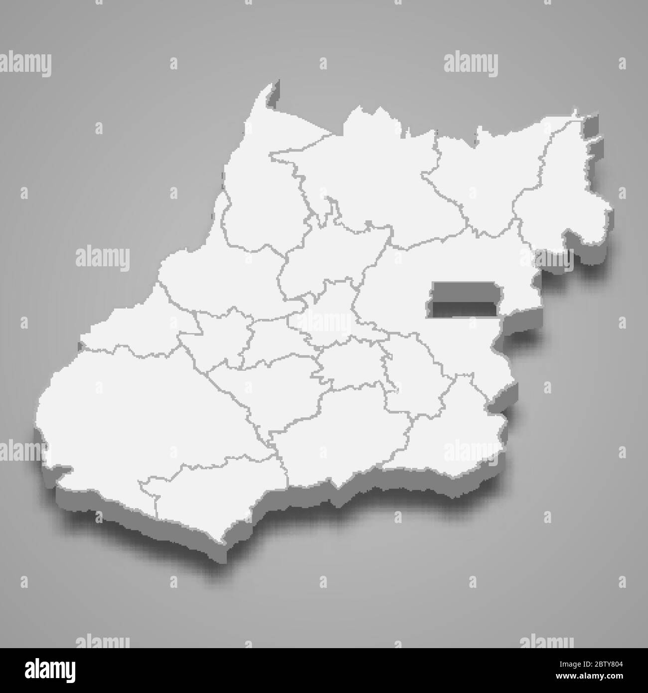 Map of goias Stock Vector Images - Alamy