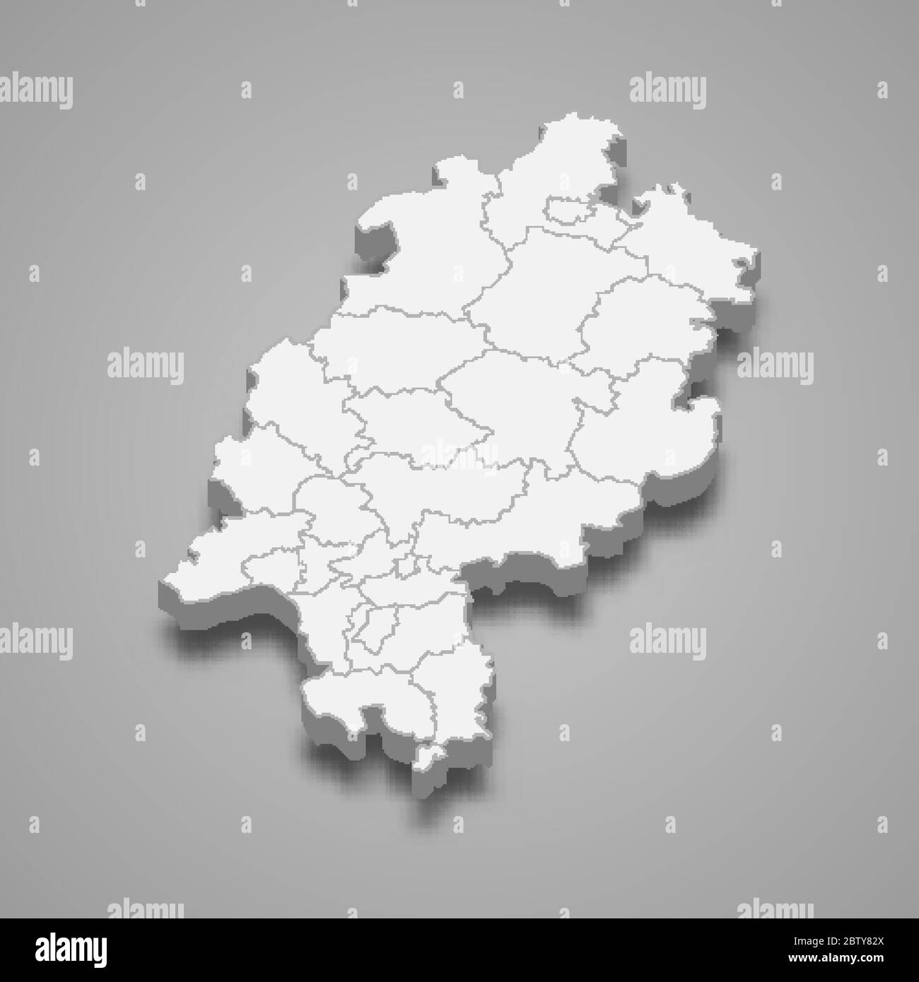Map Of Hesse Black and White Stock Photos & Images - Alamy