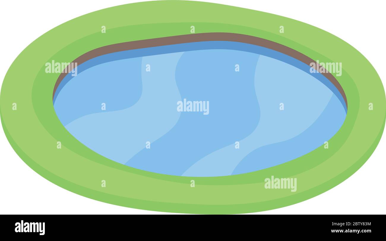View lake near forest Stock Vector Images - Alamy