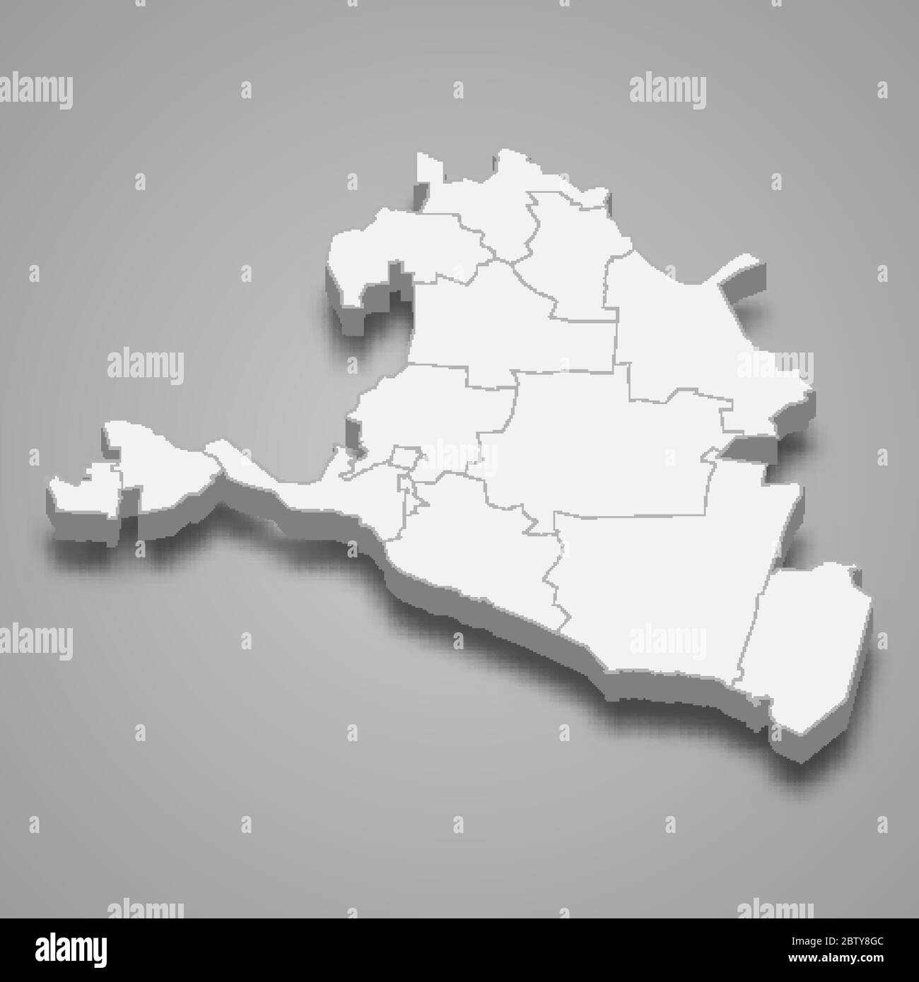 Kalmyk vector outline map hi-res stock photography and images - Alamy