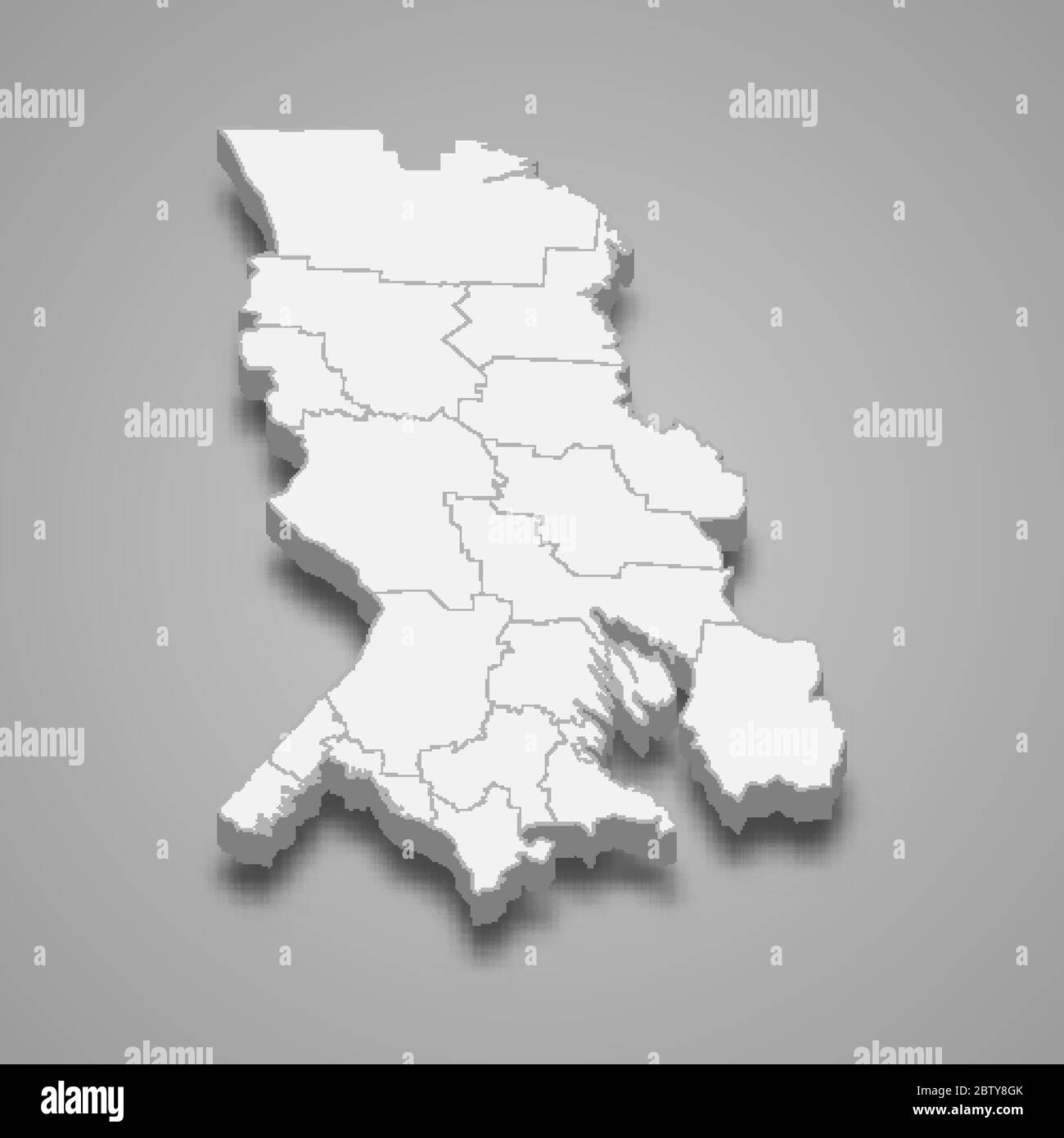 Karelia map vector Stock Vector Images - Alamy