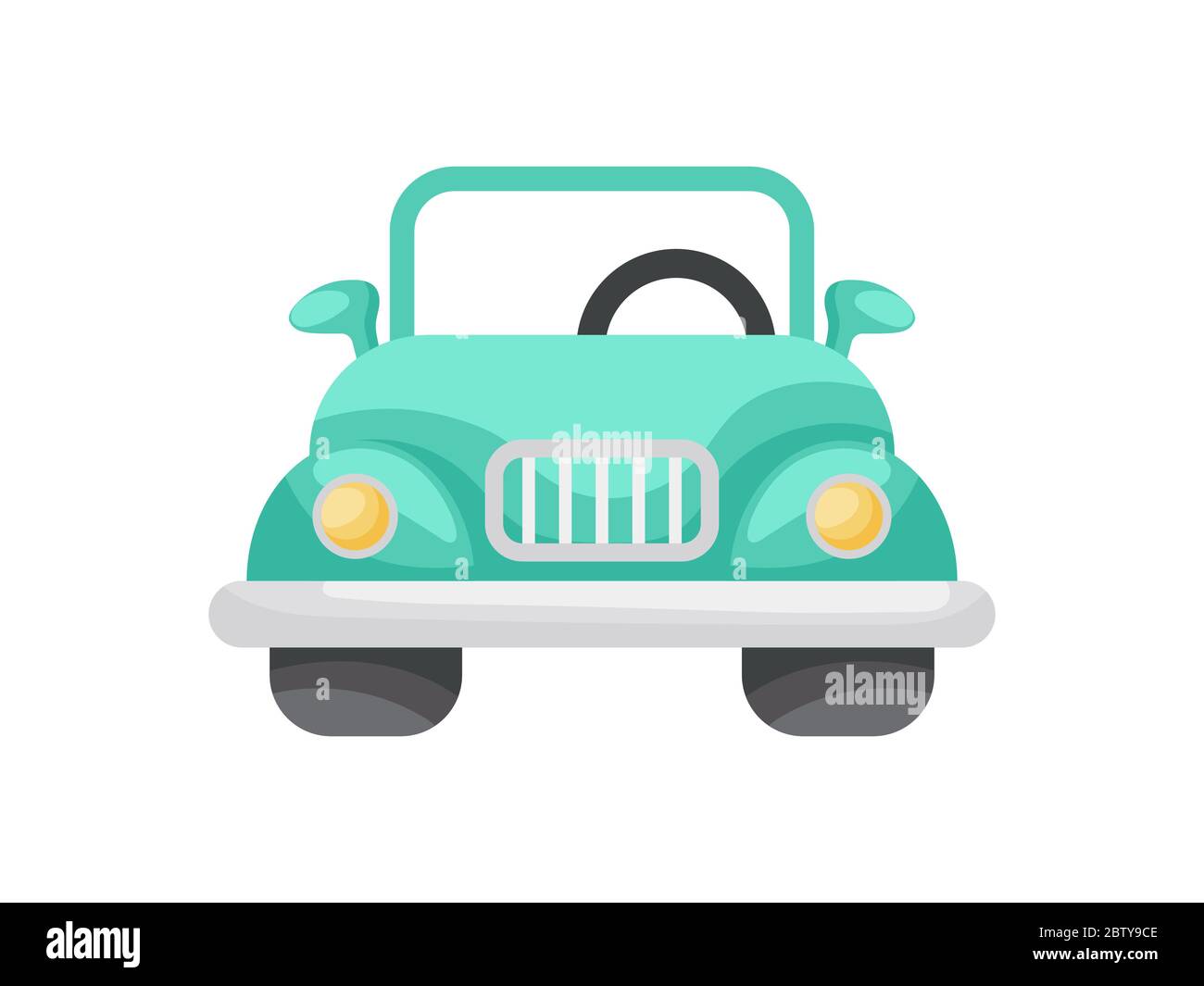 Cartoon Car Front View