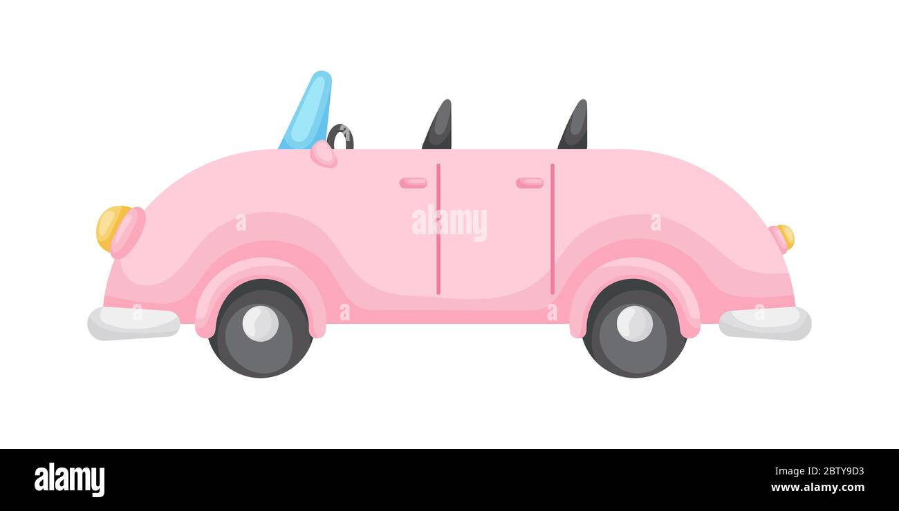 Animated Pink Corvette