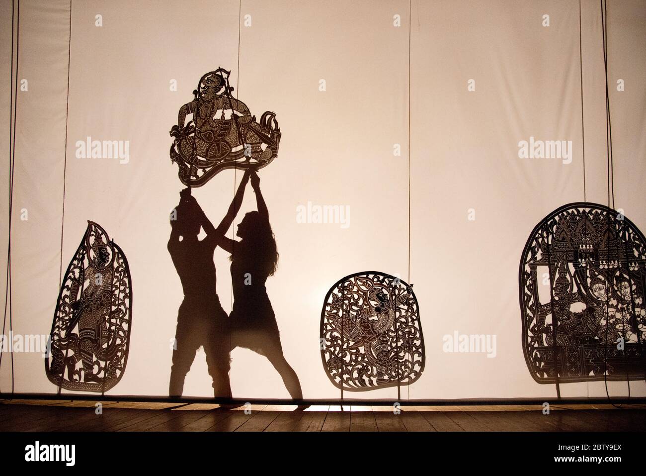 Shadow puppet show, Phnom Penh, Cambodia, Indochina, Southeast Asia ...