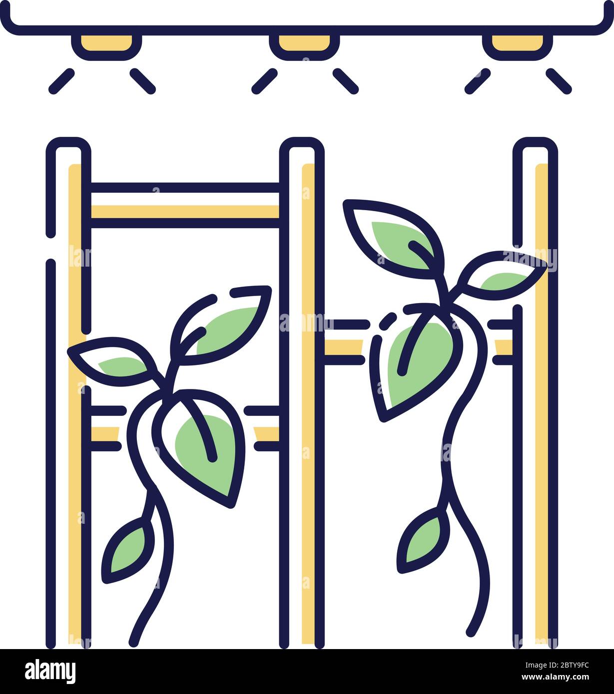 Vertical garden RGB color icon Stock Vector Image & Art - Alamy