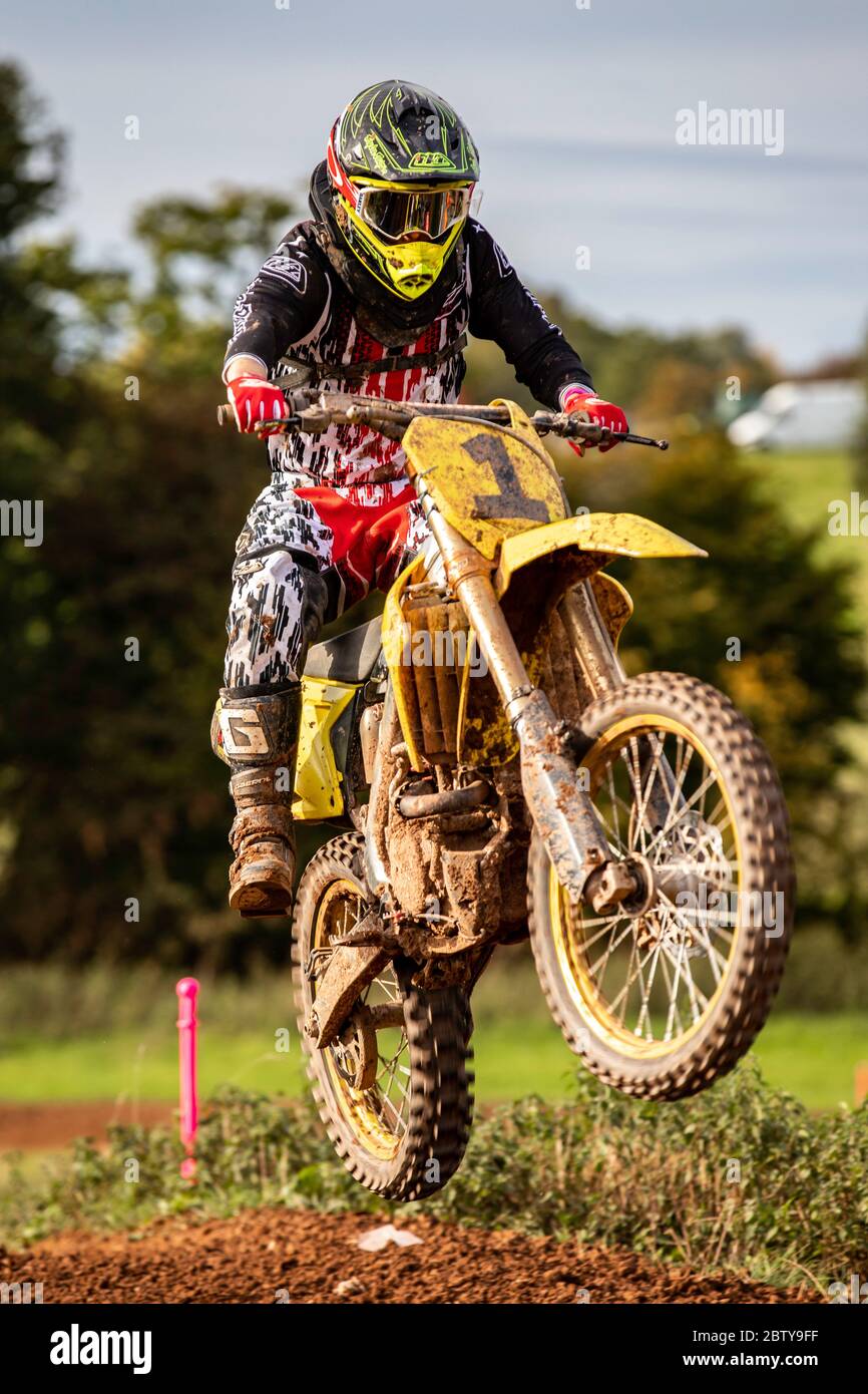 Amateur Motocross Racing Stock Photo - Alamy
