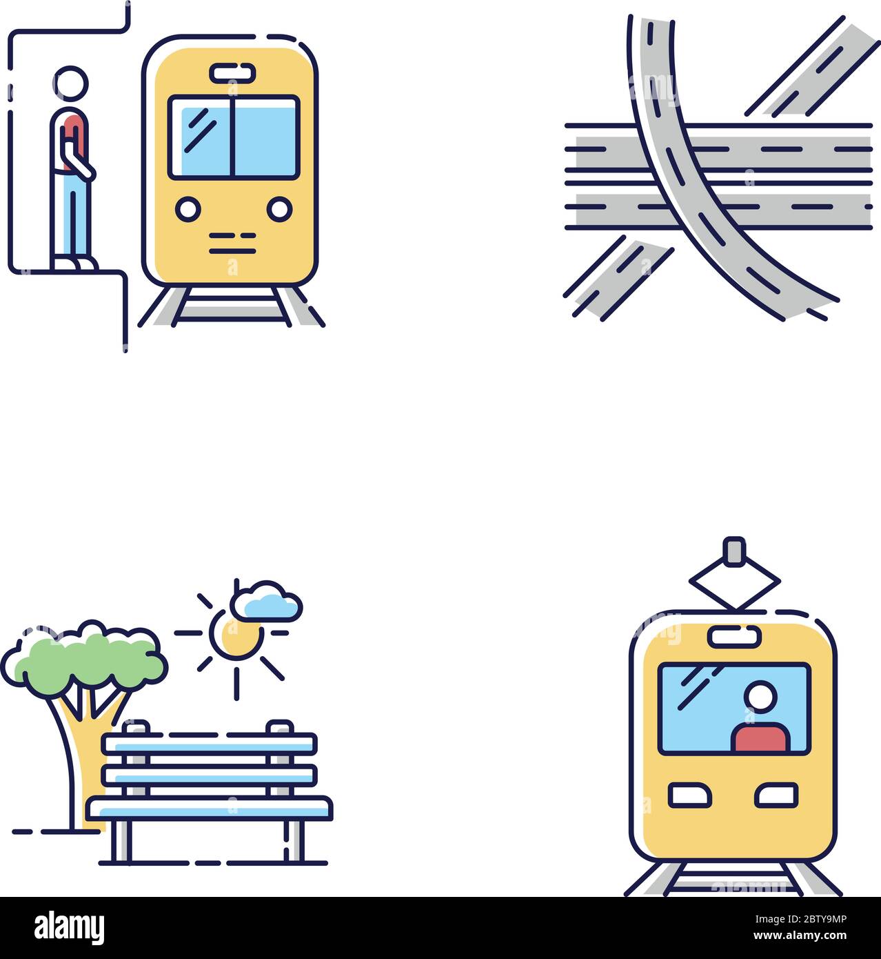 Tarmac train Stock Vector Images - Alamy