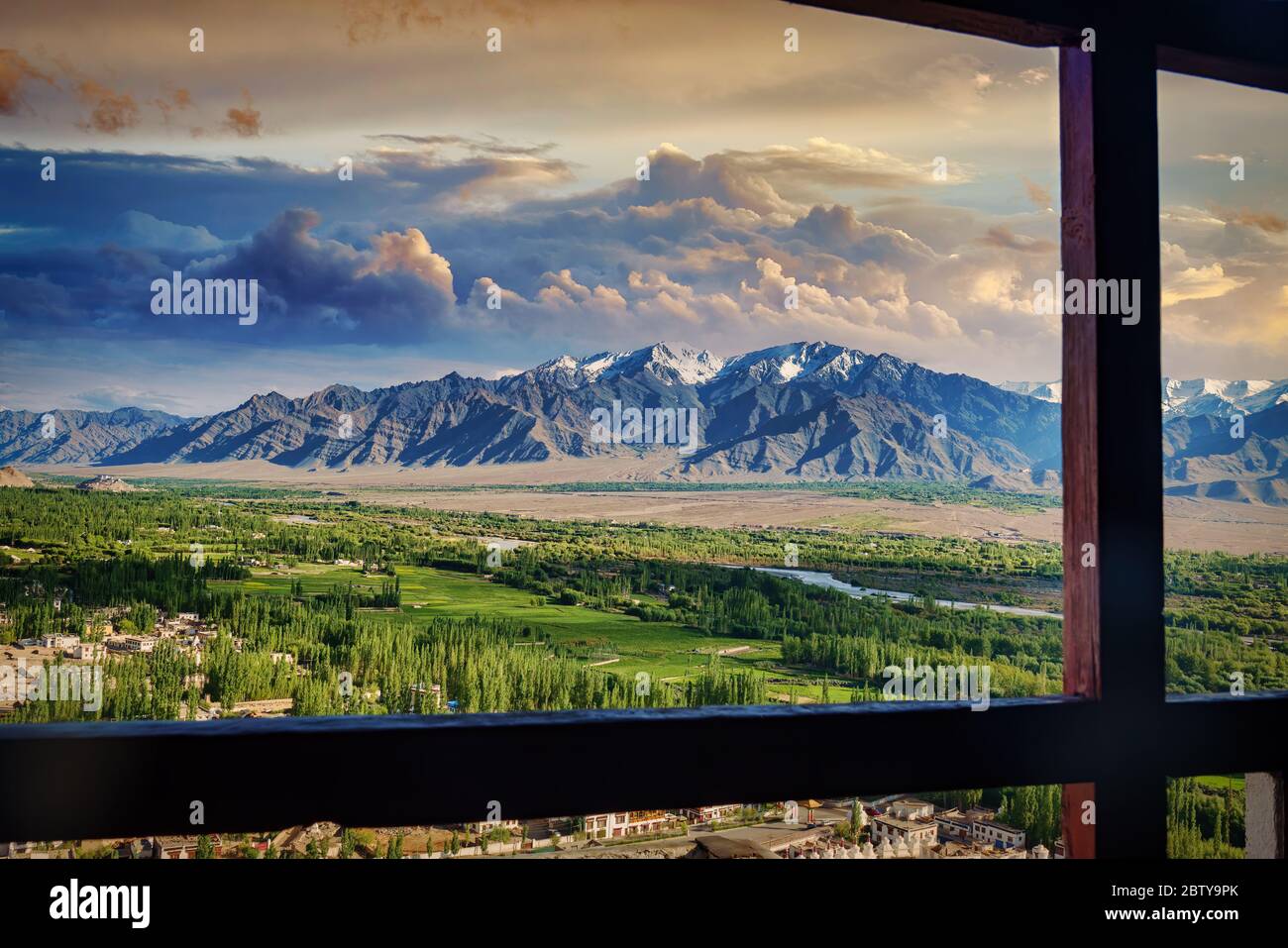 A view of trans Himalayan mountain range in Ladakh region, Ladakh ...