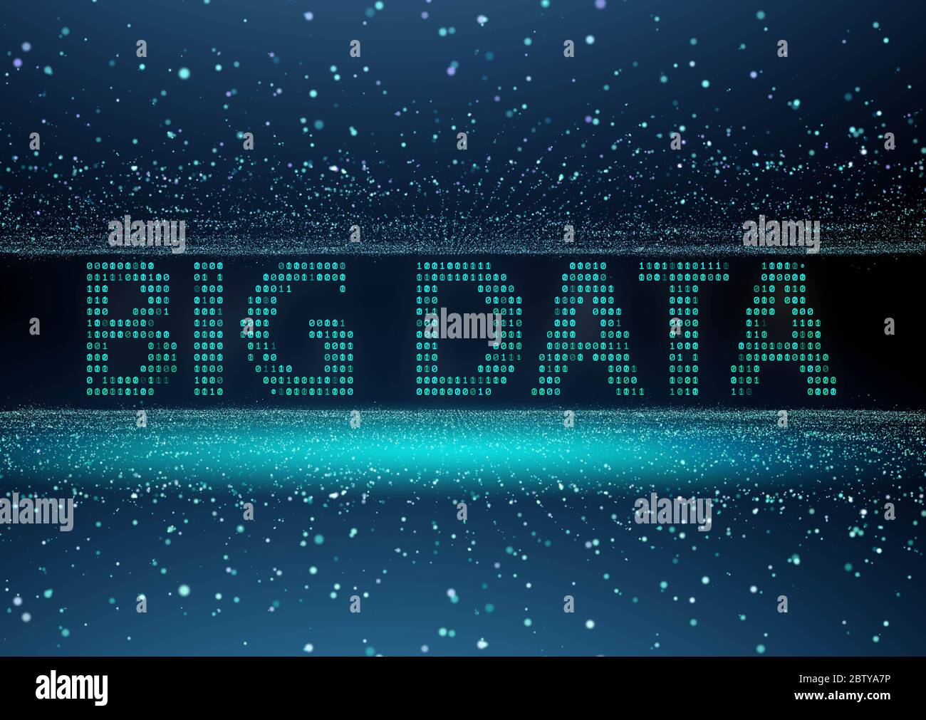 The big data and data mining concept illustration - 3d rendering Stock ...